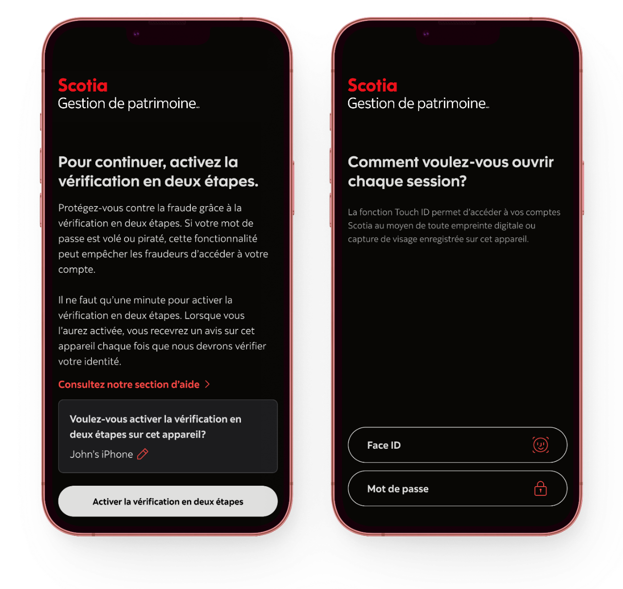 Application mobile de Gestion de patrimoine Scotia - Scotia Gestion de ...